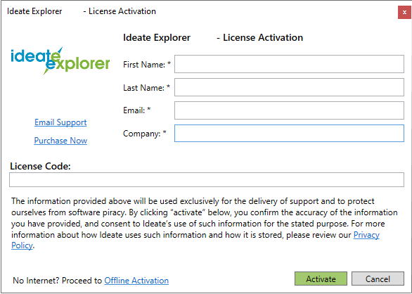 License Activation | Help / Support | Ideate Software for Revit